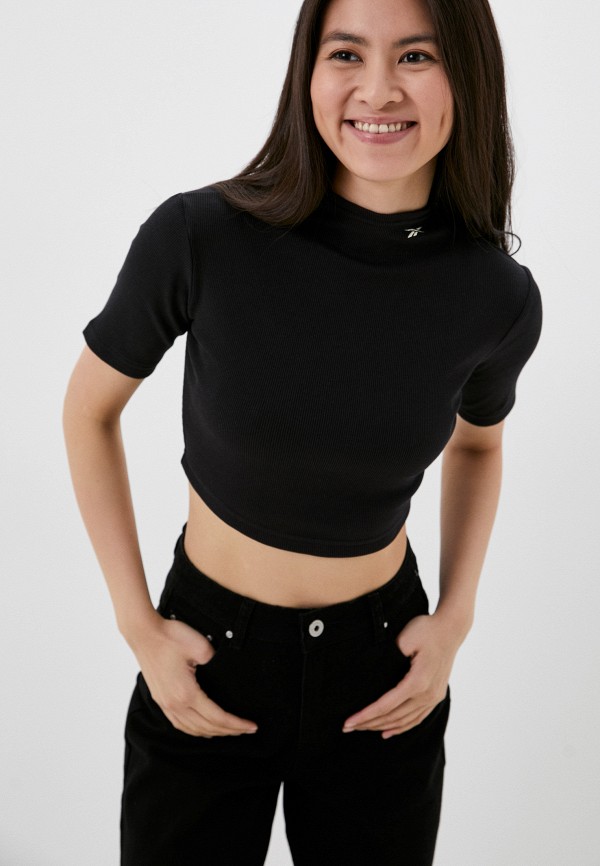 Топ Reebok CL WDE SS RIB TIGHT TOP, цвет: черный, RTLACH710101 — купить ...