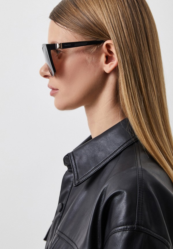Очки солнцезащитные Max Mara MM 0021 01E, цвет: черный, RTLACI972601 ...
