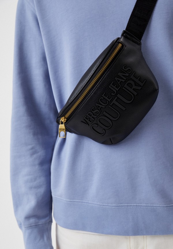 Сумка поясная Versace Jeans Couture, цвет: черный, RTLACJ028801 ...