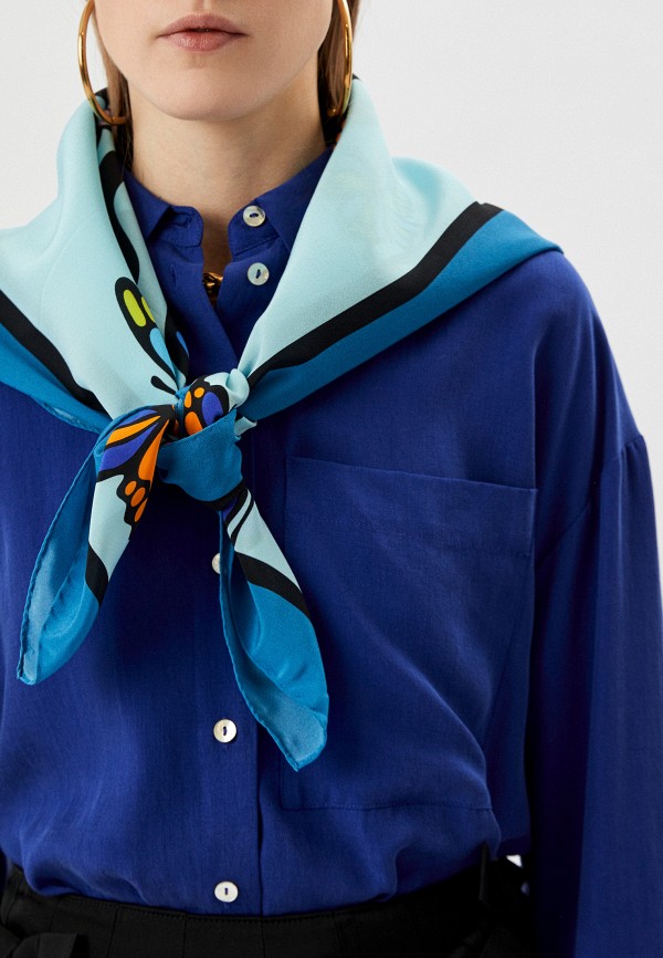 Платок Moschino, цвет: голубой, RTLACJ307501 — купить в интернет ...