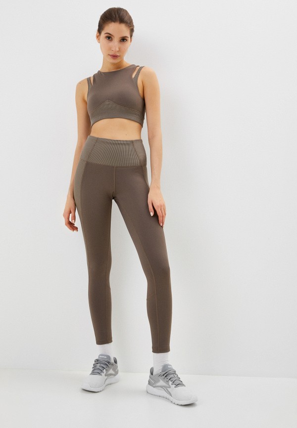 Тайтсы Reebok Seasonal HR Tight, цвет: хаки, RTLACJ319301 — купить в ...