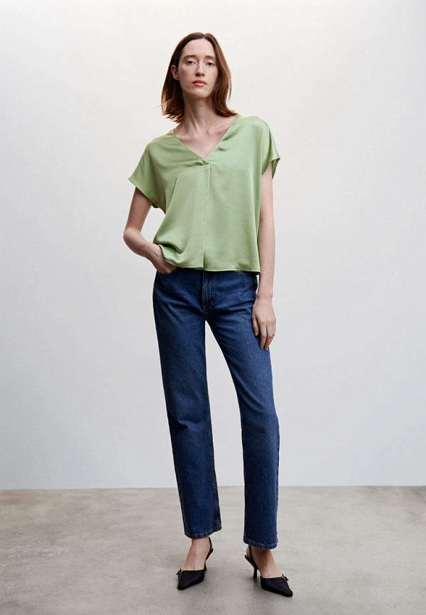 Блуза Mango BILI, цвет: зеленый, RTLACJ330401 — купить в интернет ...