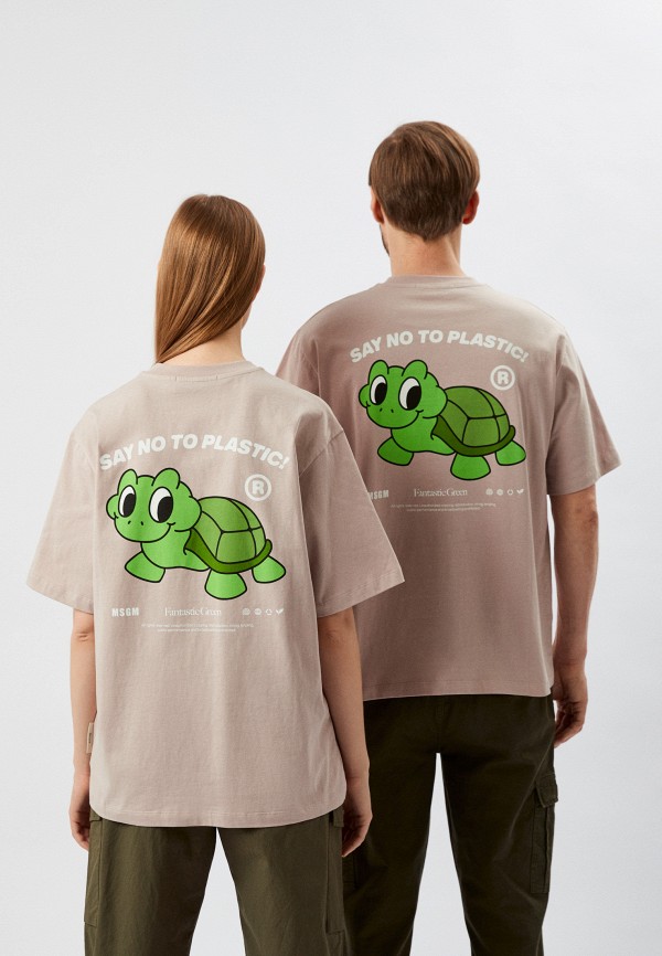 Футболка MSGM FANTASTIC GREEN, цвет: розовый, RTLACJ589601 — купить в ...