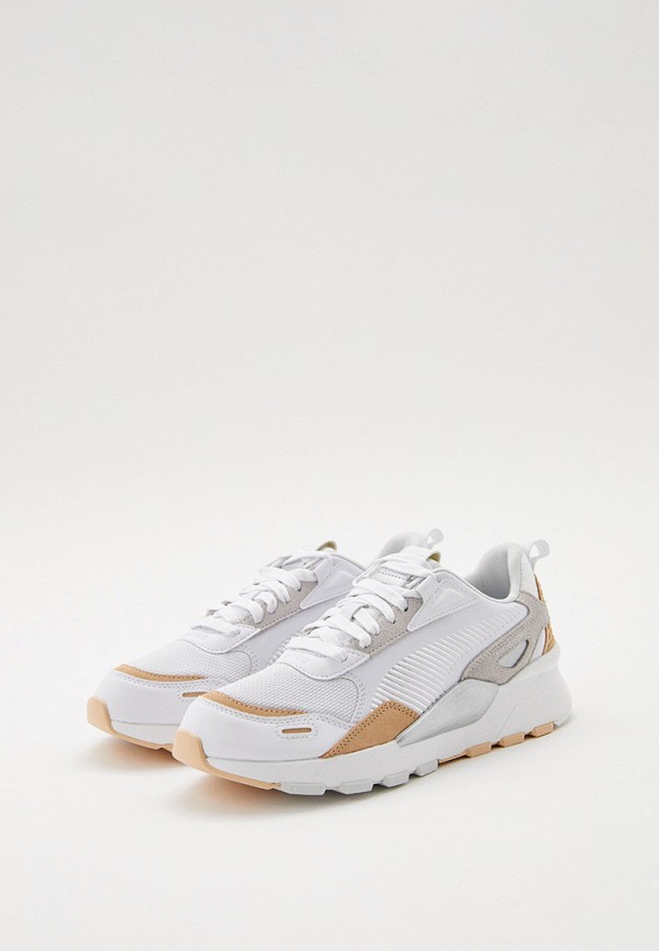 Кроссовки PUMA RS 3.0 Metallic Wns PUMA White-Cashew, цвет: белый ...