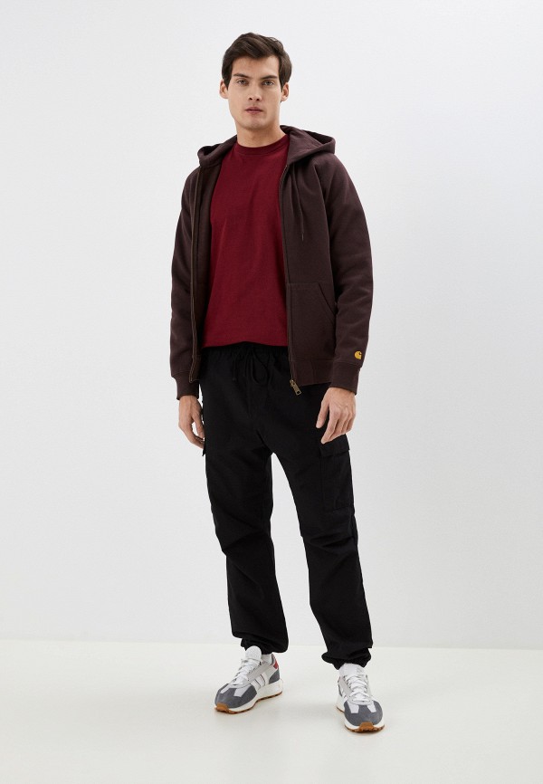 Толстовка Carhartt WIP, цвет: коричневый, RTLACK406601 — купить в ...