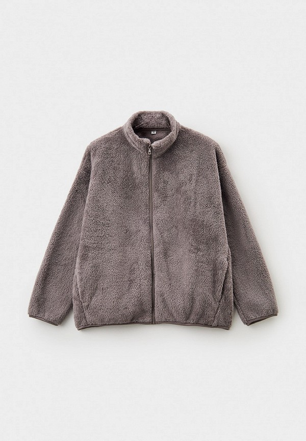 Олимпийка UNIQLO из пушистого флиса, цвет: серый, RTLACK676601 — купить ...