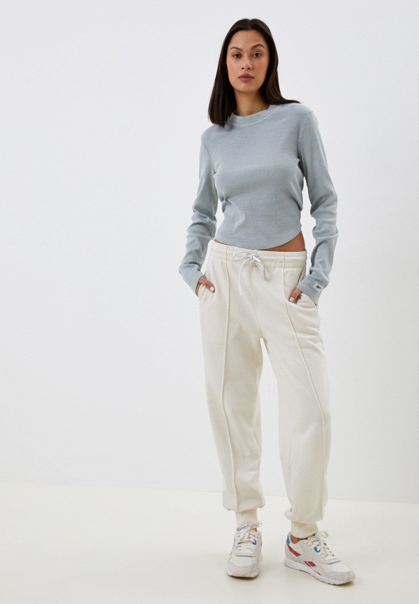 Лонгслив Reebok CL RBK ND RIB LS TOP, цвет: серый, RTLACL751101 ...