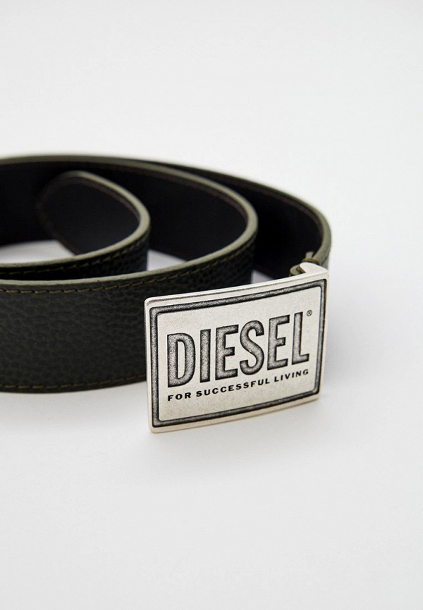 Ремень Diesel, цвет: хаки, RTLACM222101 — купить в интернет-магазине Lamoda