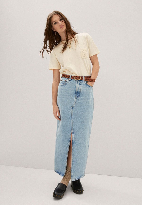 Футболка Mango DAISY, цвет: бежевый, RTLACM753901 — купить в интернет ...