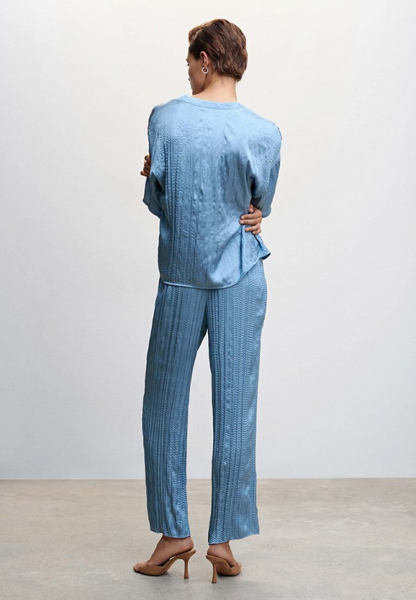 Блуза Mango ROMI, цвет: голубой, RTLACM758801 — купить в интернет ...