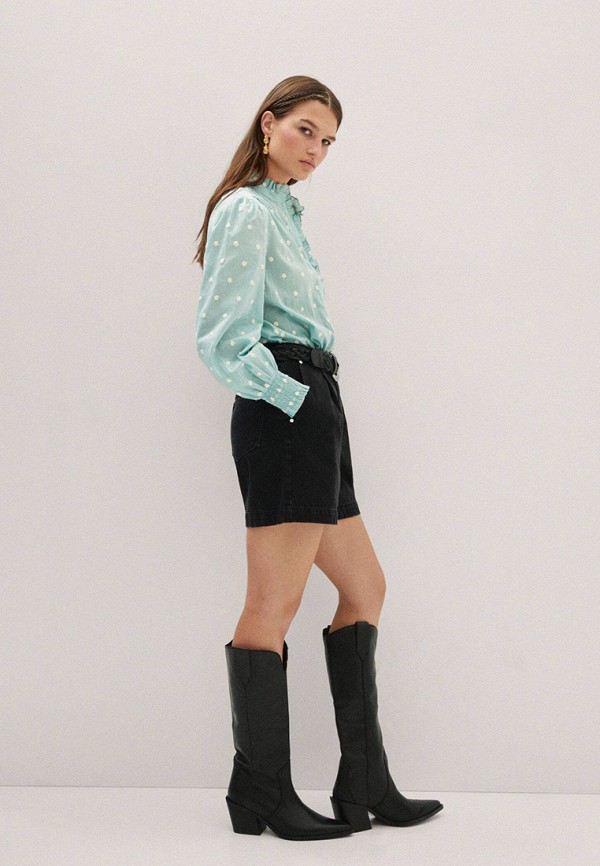 Блуза Mango MIXY, цвет: бирюзовый, RTLACM774101 — купить в интернет ...