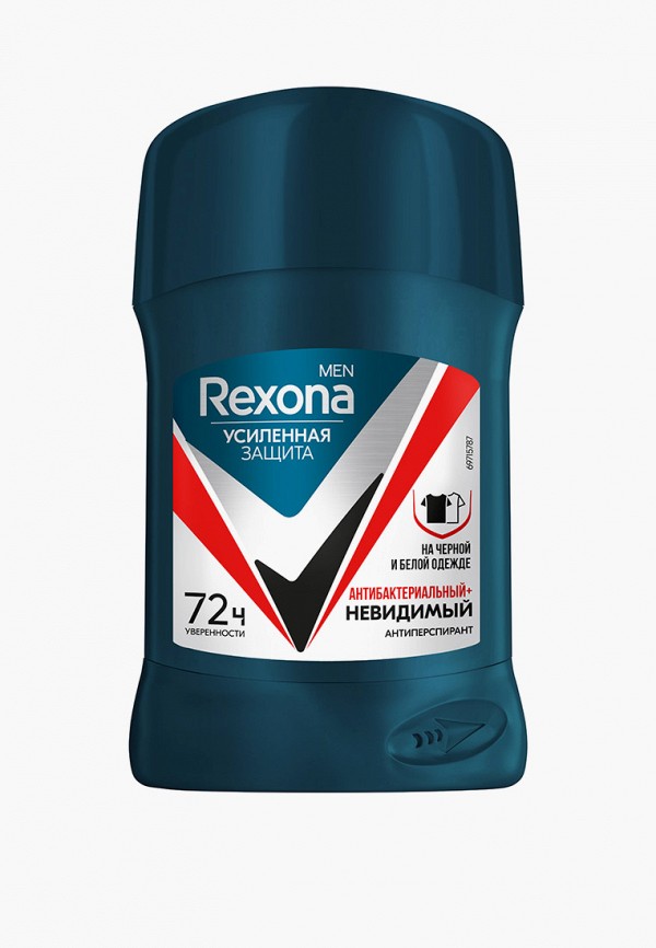 Дезодорант Rexona антиперспирант-карандаш, 72 ч, "Антибактериальный ...