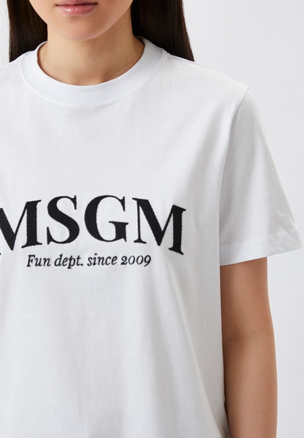 Футболка MSGM, цвет: белый, RTLACN343301 — купить в интернет-магазине ...
