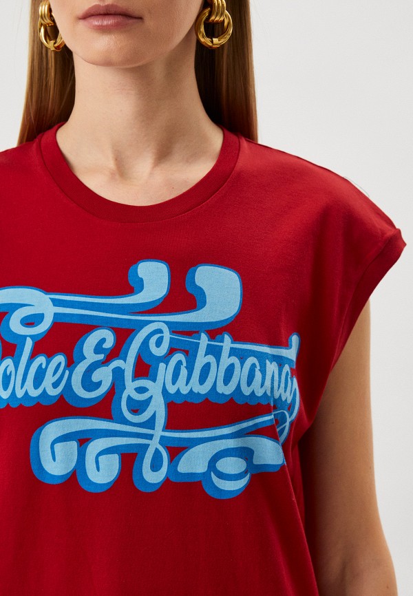 Майка Dolce&Gabbana, цвет: красный, RTLACN628601 — купить в интернет ...