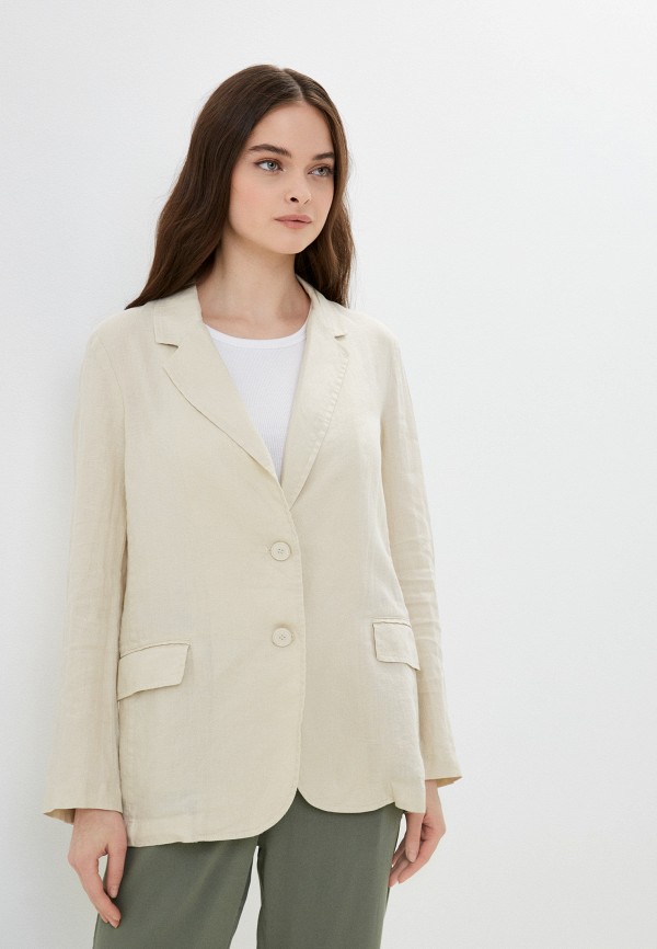 Жакет United Colors of Benetton, цвет: бежевый, RTLACP093101 — купить в ...