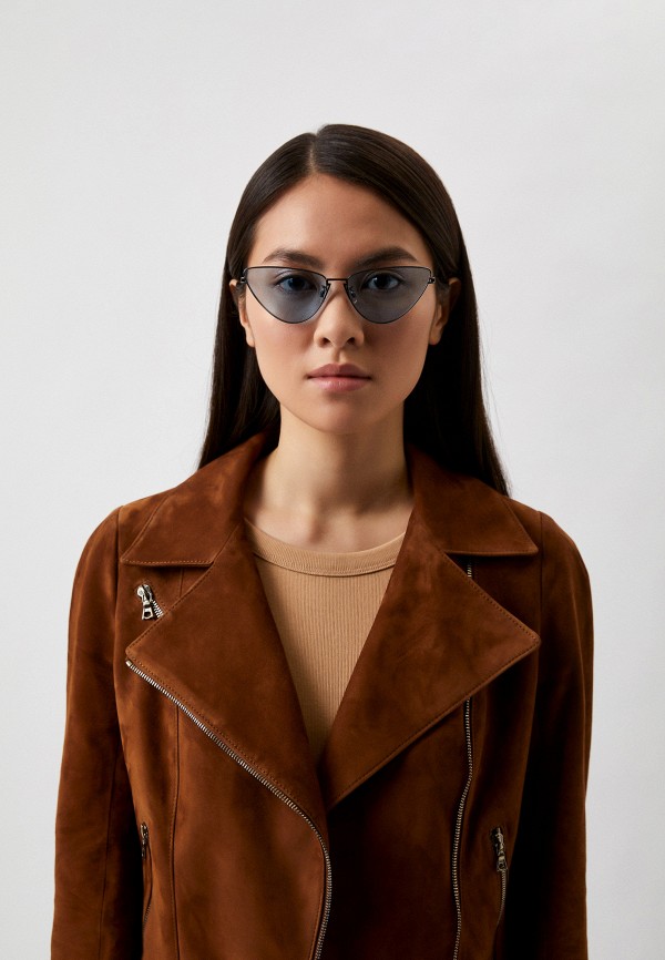 Очки солнцезащитные McQ Alexander McQueen MQ0368S 003, цвет: серый ...