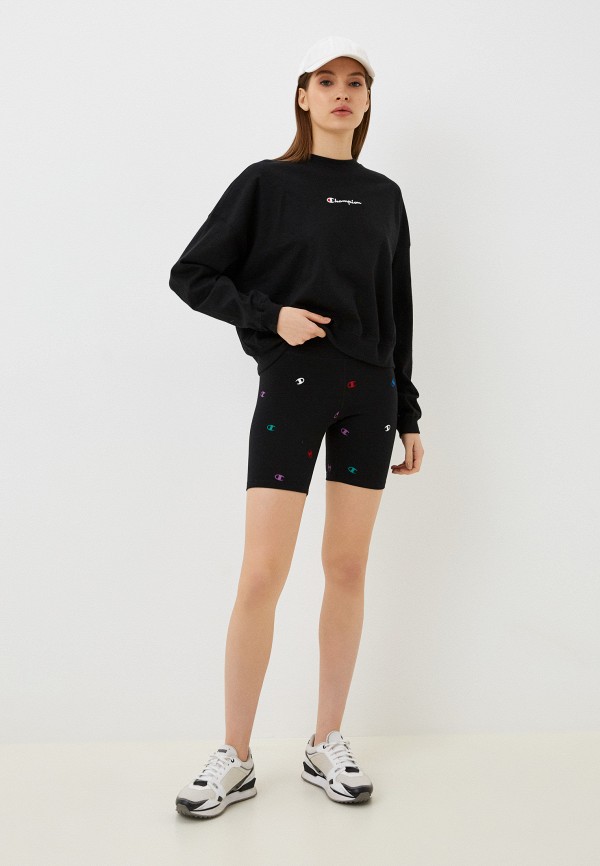 Свитшот Champion MIDDLEWEIGHTS OVERSIZED CREW, цвет: черный ...