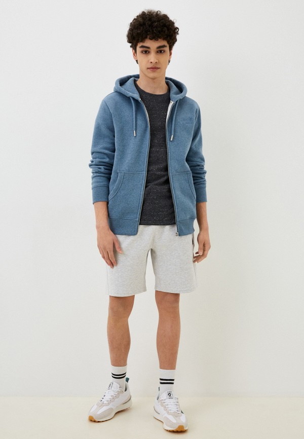 Толстовка Superdry, цвет: голубой, RTLACQ348601 — купить в интернет ...