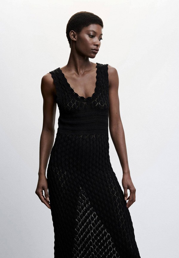 Платье пляжное Mango RUSTIN, цвет: черный, RTLACQ385601 — купить в ...