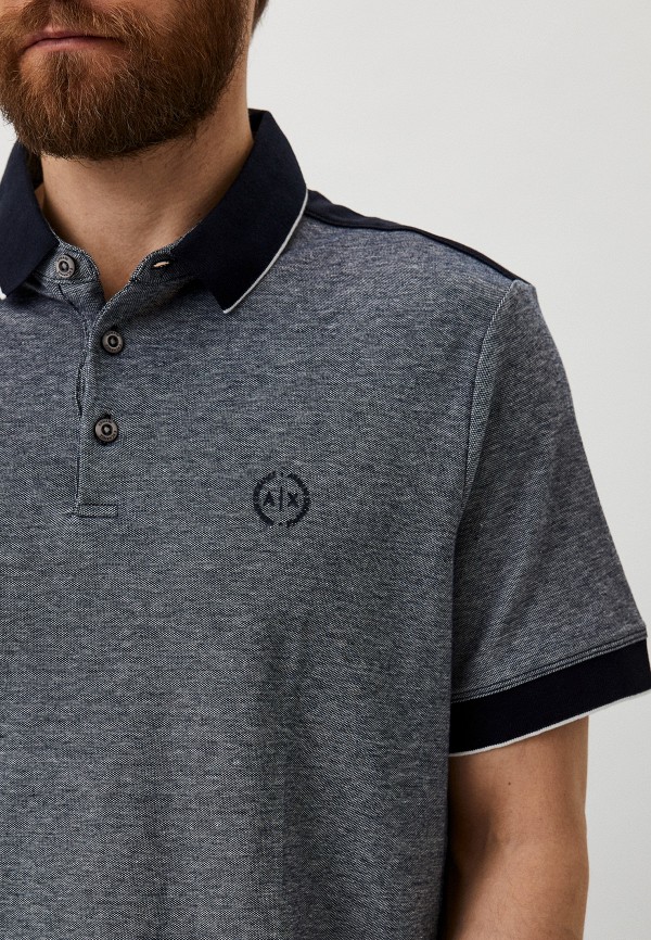 Поло Armani Exchange, цвет: синий, RTLACQ800702 — купить в интернет ...
