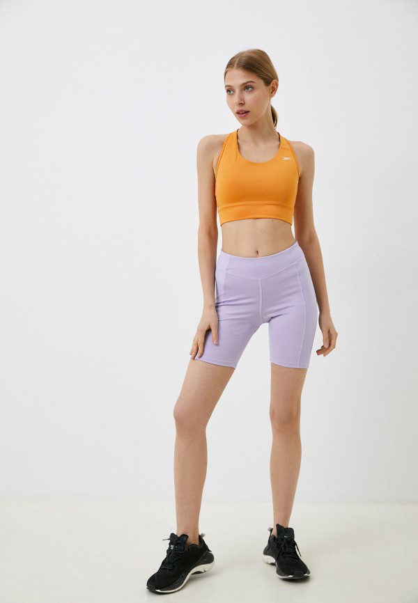 Топ спортивный Reebok RE BRA, цвет: оранжевый, RTLACR203801 — купить в ...