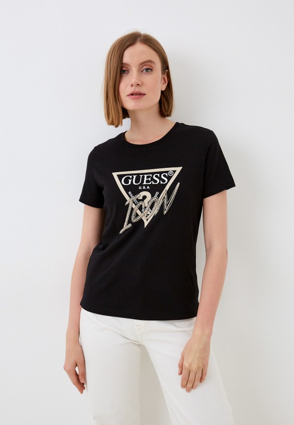 Футболка Guess, цвет: черный, RTLACR340901 — купить в интернет-магазине ...