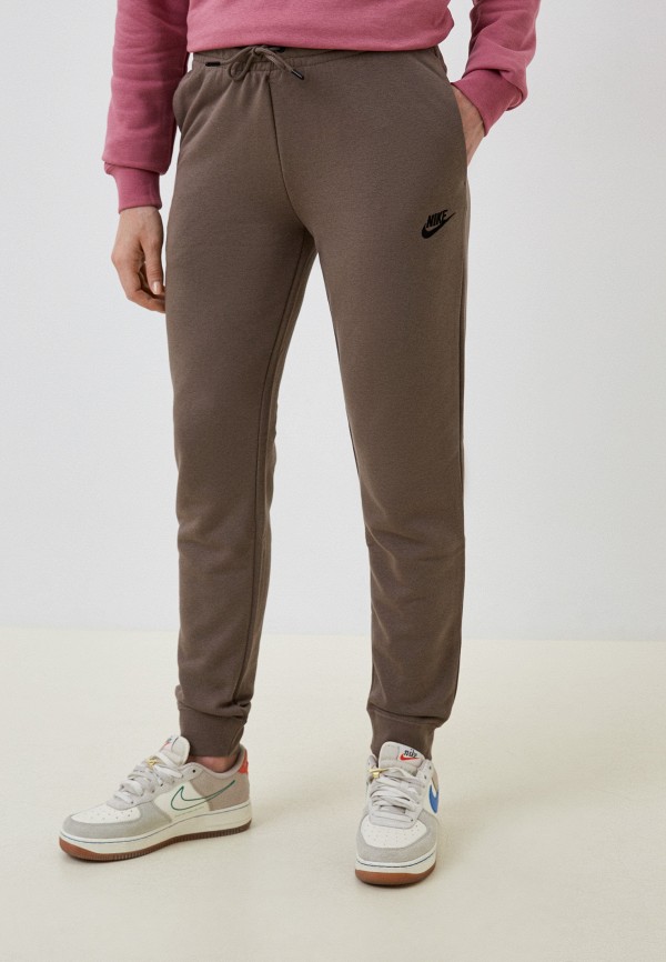 Брюки спортивные Nike W Nsw Essntl Pant Reg Flc Mr цвет коричневый