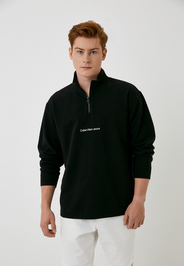 Лонгслив Calvin Klein Jeans, цвет: черный, RTLACT176501 — купить в ...