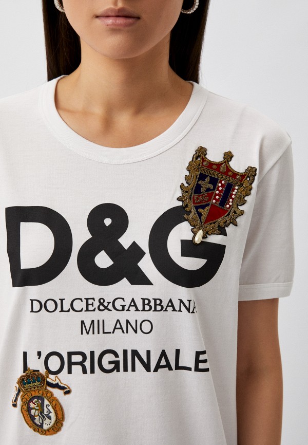 Футболка Dolce&Gabbana, цвет: белый, RTLACT586001 — купить в интернет ...