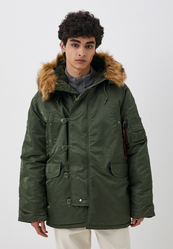 Парка Alpha Industries Alpha N-3B Parka, цвет: хаки, RTLACT649201 ...