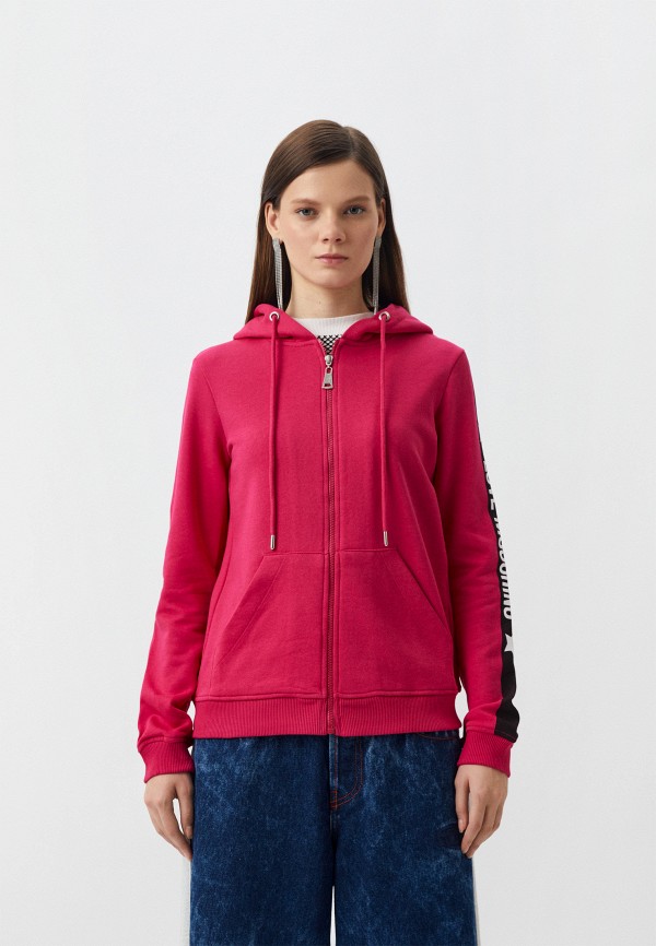 Толстовка Love Moschino, цвет: фуксия, RTLACT650601 — купить в интернет ...