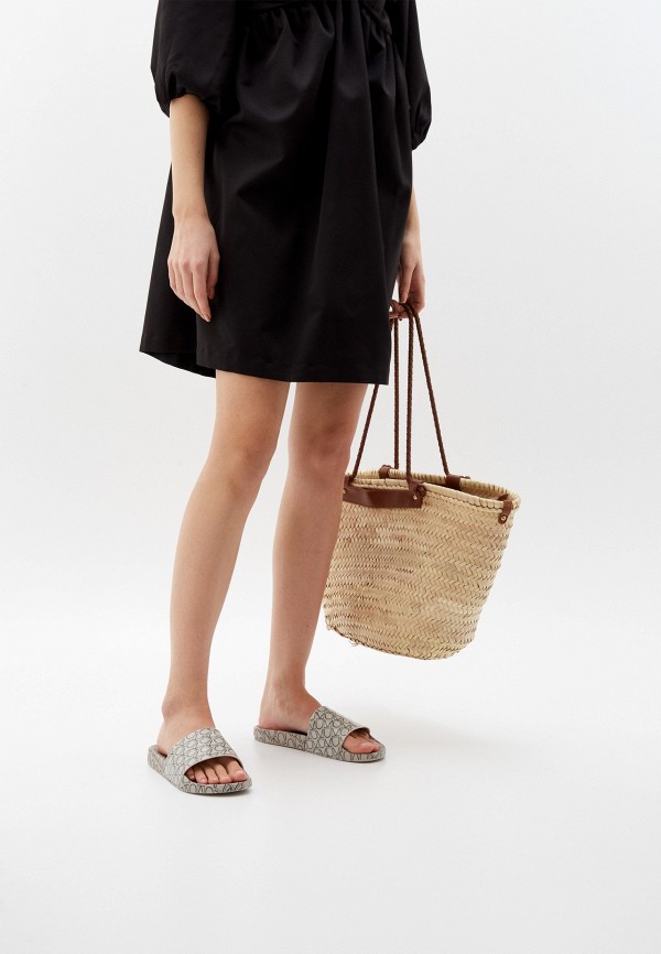Сланцы Calvin Klein, цвет: бежевый, RTLACT797401 — купить в интернет ...