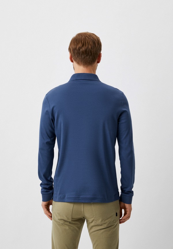 Поло Boss, цвет: синий, RTLACT900101 — купить в интернет-магазине Lamoda