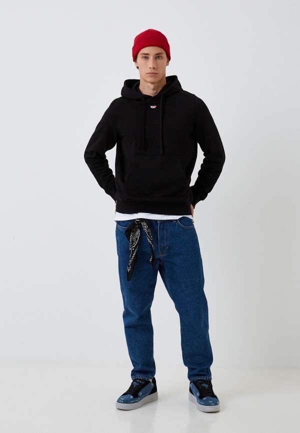 Худи Diesel, цвет: черный, RTLACU053201 — купить в интернет-магазине Lamoda