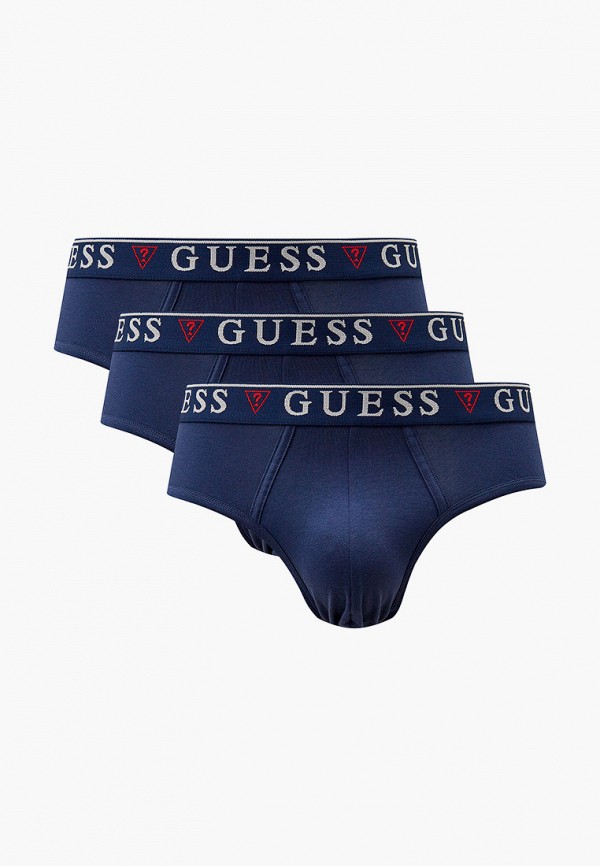 Трусы 3 шт. Guess, цвет: синий, RTLACU081201 — купить в интернет ...