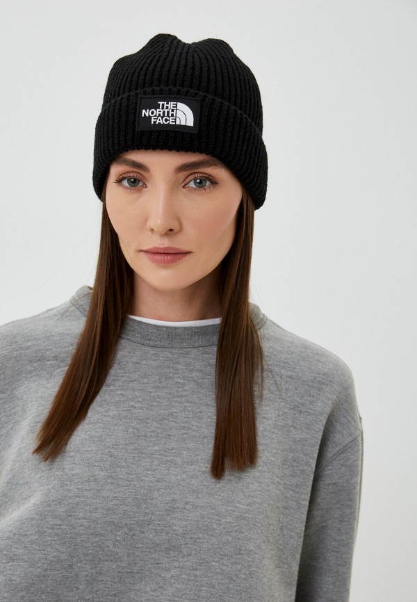 Шапка The North Face TNF LOGO BOX CUF BNE, цвет: черный, RTLACU180301 ...