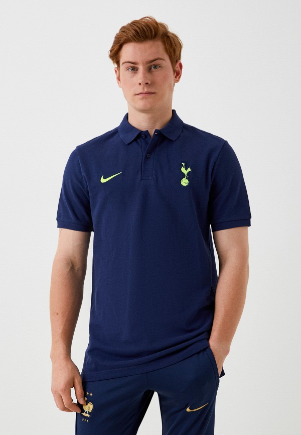 Поло Nike THFC M NSW POLO PQ CRE, цвет: синий, RTLACU646701 — купить в ...