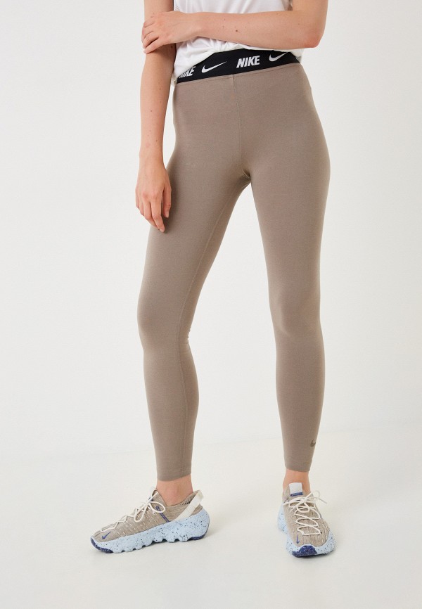 Леггинсы Nike W NSW CLUB HW LGGNG, цвет: коричневый, RTLACU843801 ...