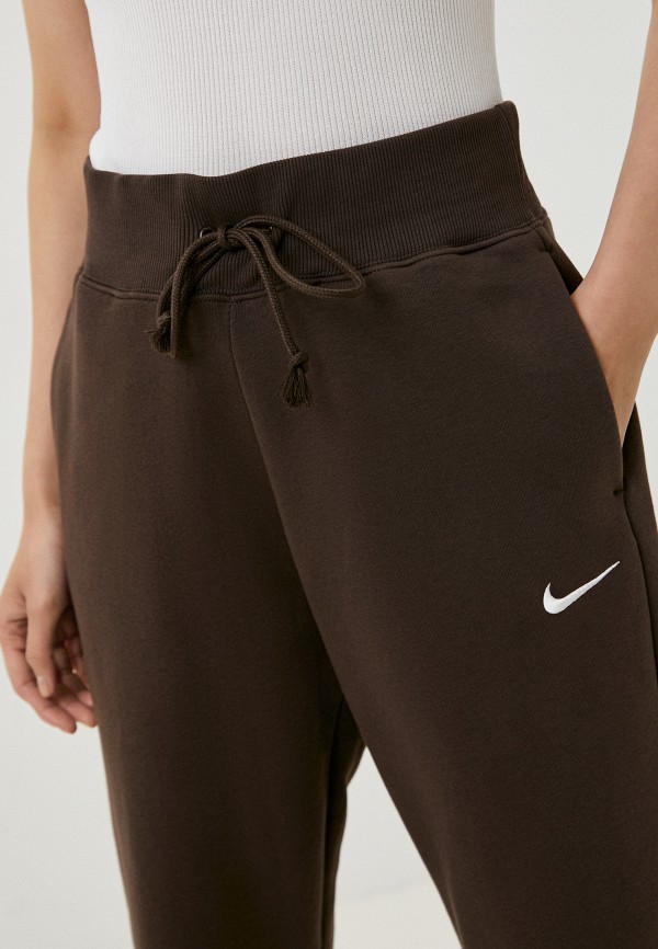 Брюки спортивные Nike W Nsw Phnx Flc Hr Os Pant цвет коричневый