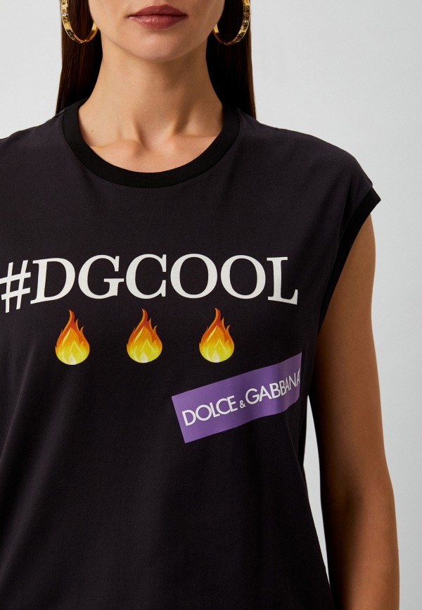 Майка Dolce&Gabbana, цвет: черный, RTLACV364501 — купить в интернет ...
