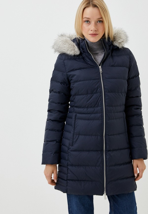 Пуховик Tommy Hilfiger, цвет: синий, RTLACV488101 — купить в интернет ...