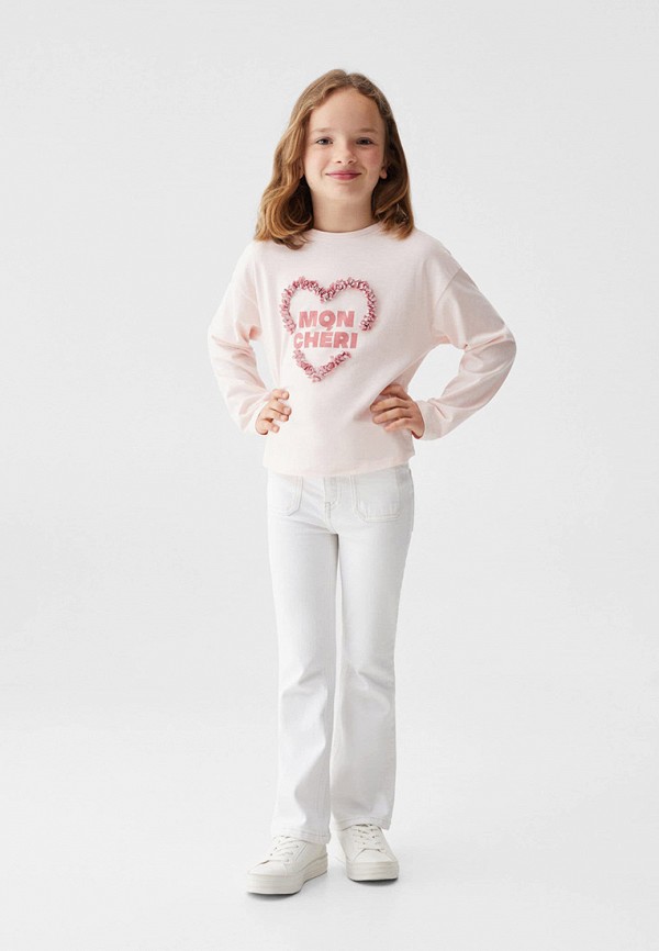 Лонгслив Mango Kids CHERI, цвет: розовый, RTLACV610201 — купить в ...