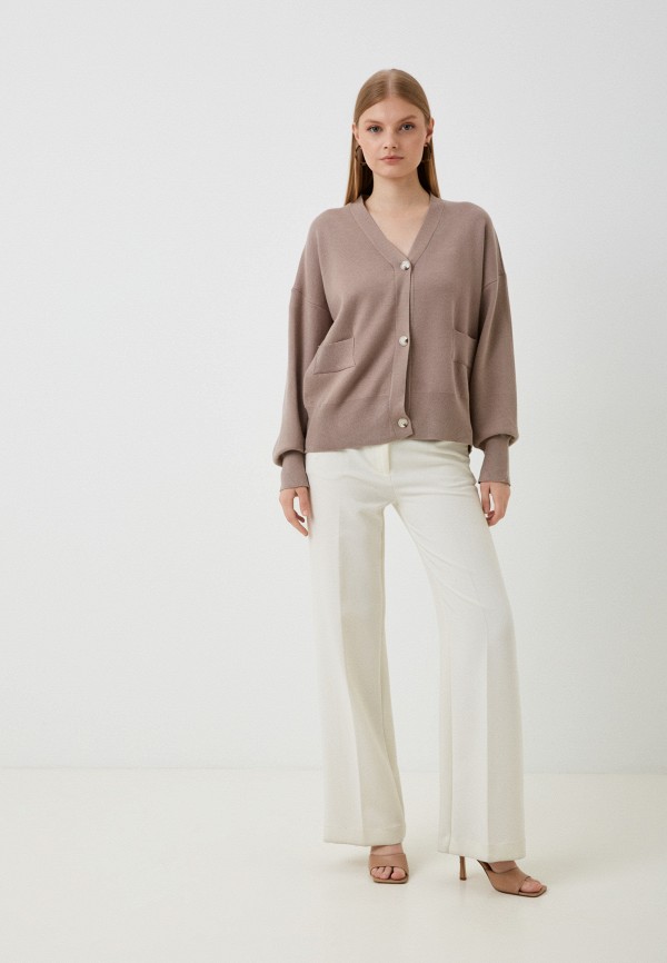 Кардиган Aaquamarina, цвет: коричневый, RTLACW602101 — купить в ...