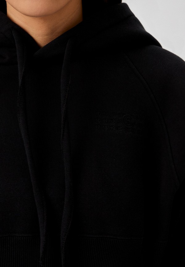 Худи MM6 Maison Margiela, цвет: черный, RTLACX437901 — купить в ...