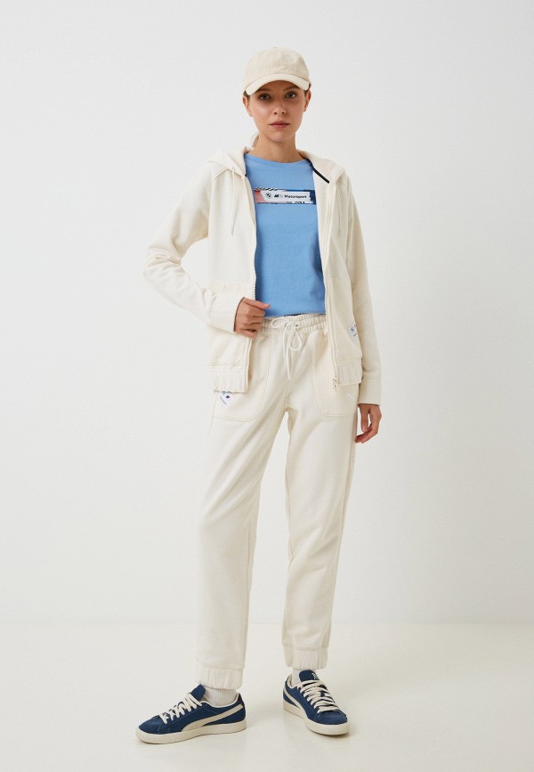Брюки спортивные PUMA BMW MMS WMN Sweat Pants, цвет: бежевый ...