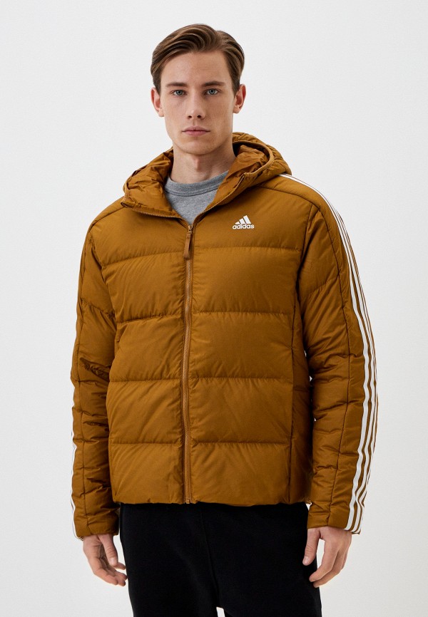Пуховик adidas ESS 3S MID D J, цвет: коричневый, RTLACY236101 — купить ...