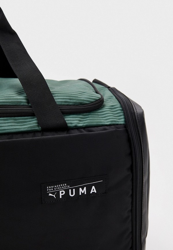 Сумка спортивная PUMA Training Sportsbag M PUMA Black-Eucalypt, цвет ...
