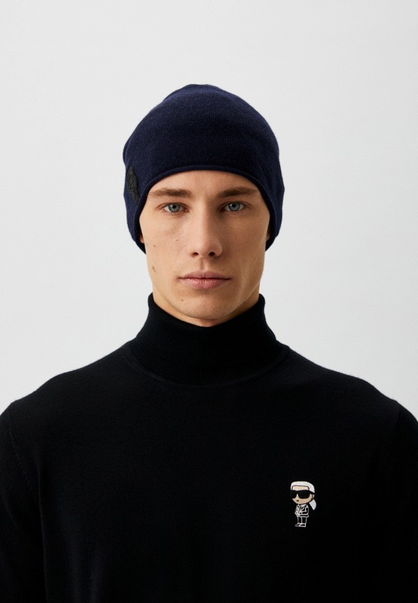 Шапка Karl Lagerfeld, цвет: синий, RTLADA111501 — купить в интернет ...