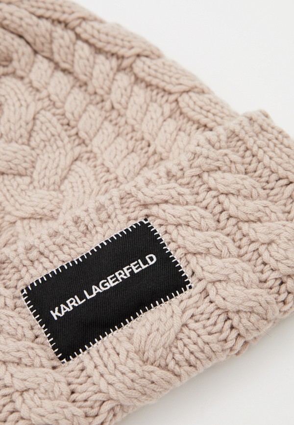 Шапка Karl Lagerfeld, цвет: бежевый, RTLADA868401 — купить в интернет ...