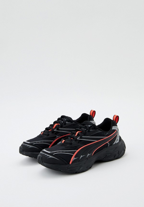 Кроссовки PUMA Puma Morphic Reflective PUMA Black-Fiery, цвет: черный ...